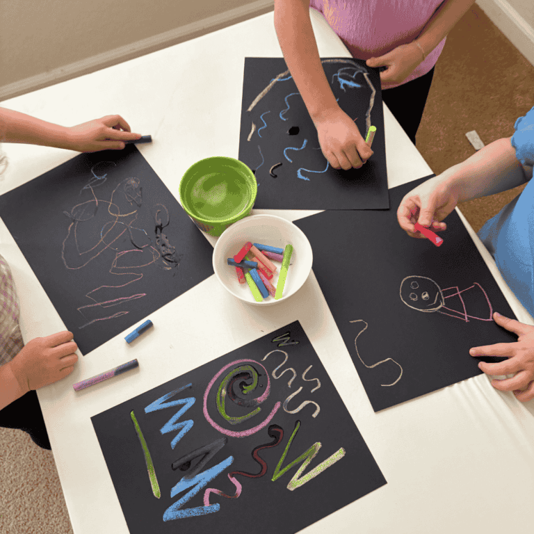 Chalk Art for Kids - Exploring Wet vs. Dry Chalk - Friends Art Lab