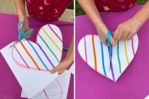 Heart Cutting and Tracing Pages for Kids - Friends Art Lab
