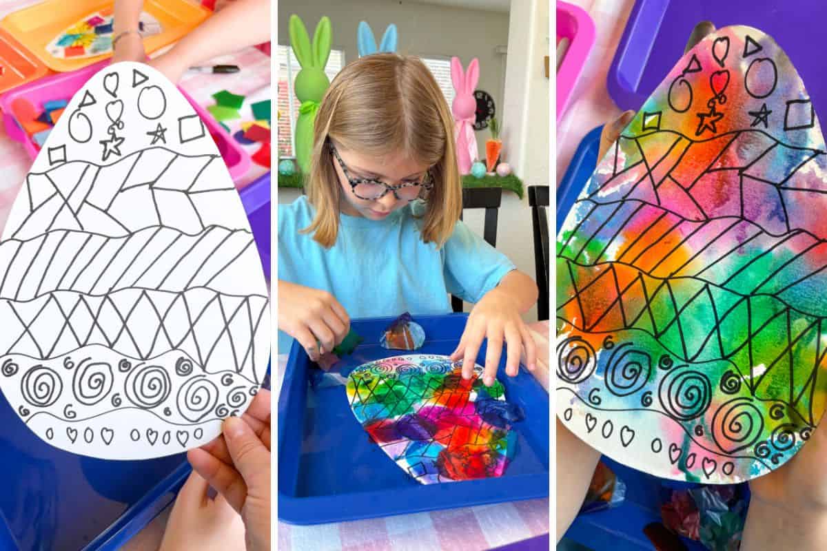 Bleeding Tissue Paper Egg Art Magic - Friends Art Lab
