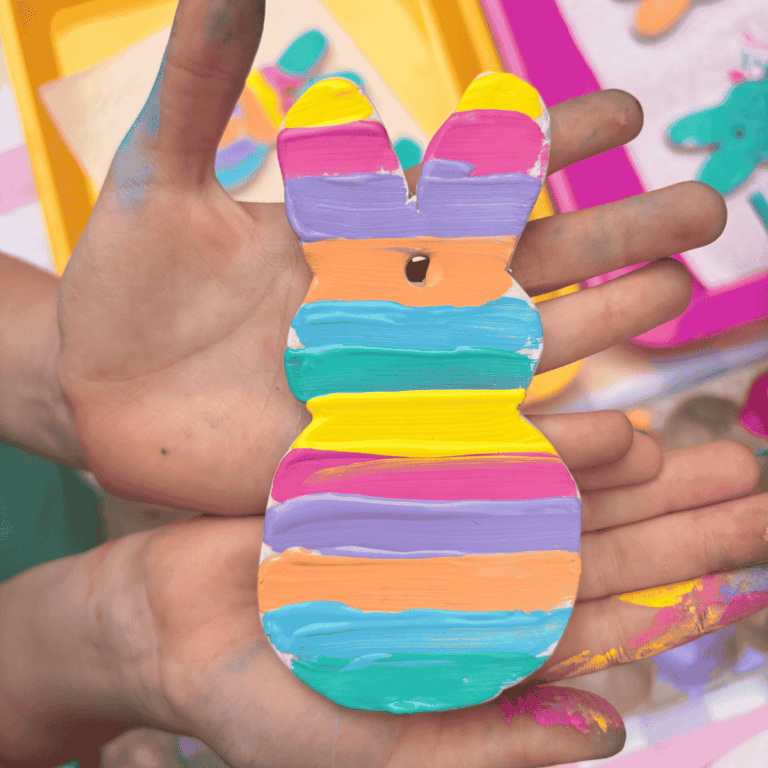 Symmetrical Easter Bunny Art Surprise - Friends Art Lab