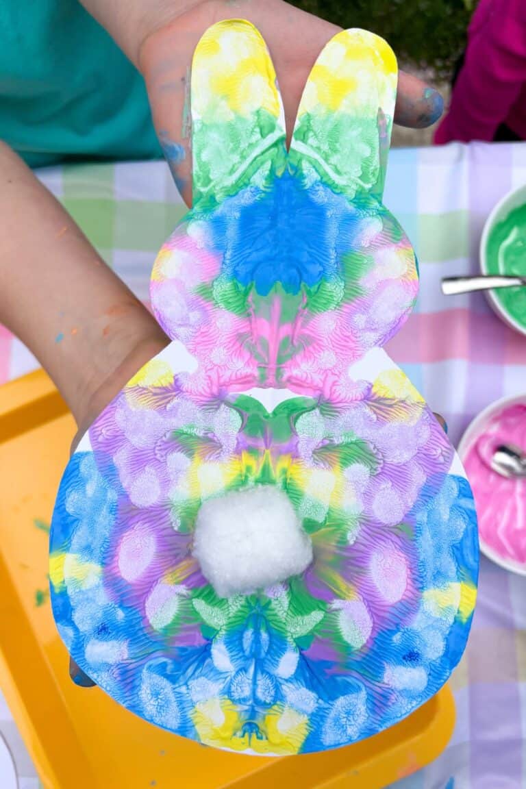 Symmetrical Easter Bunny Art Surprise - Friends Art Lab