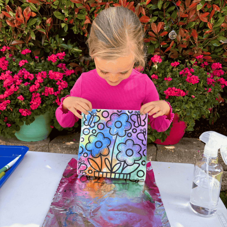 Coloring Page Foil Prints - Friends Art Lab