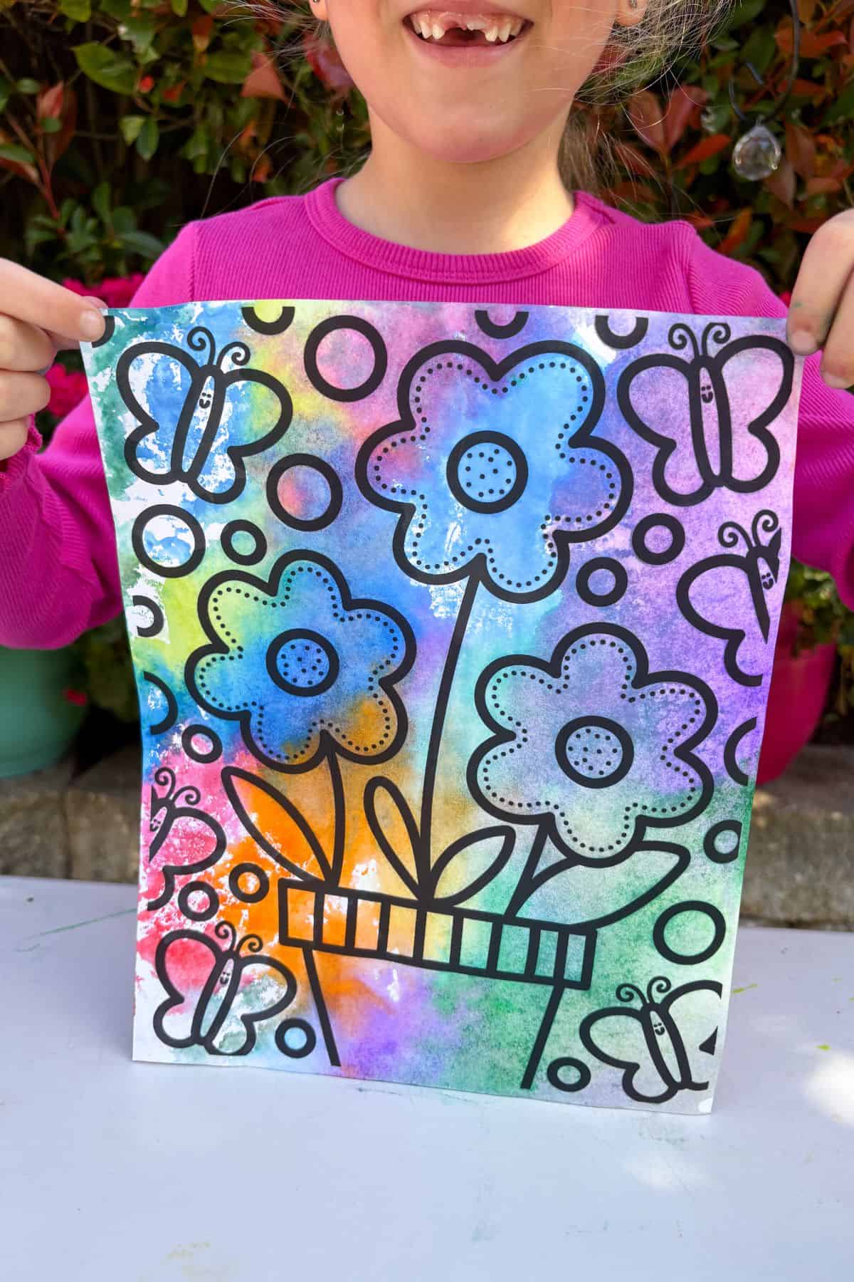 Coloring Page Foil Prints - Friends Art Lab