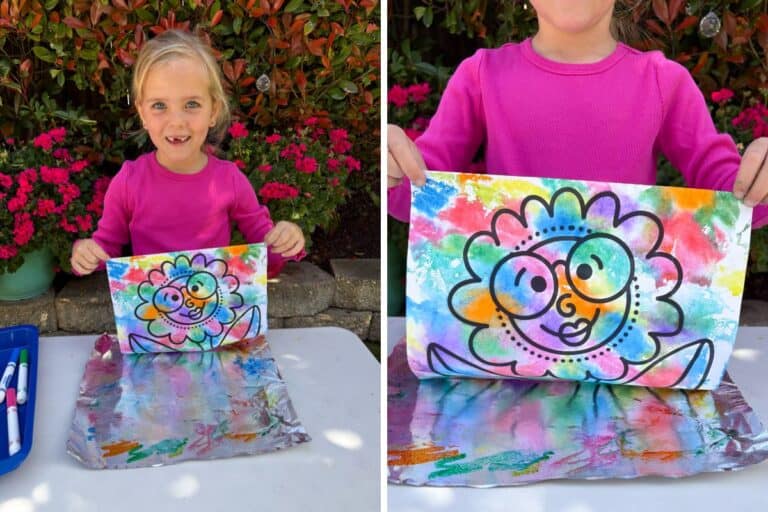 Coloring Page Foil Prints - Friends Art Lab