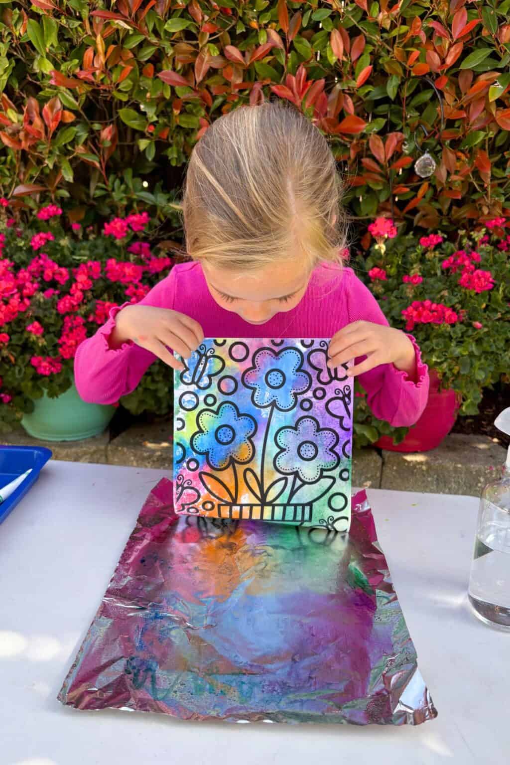 Coloring Page Foil Prints - Friends Art Lab