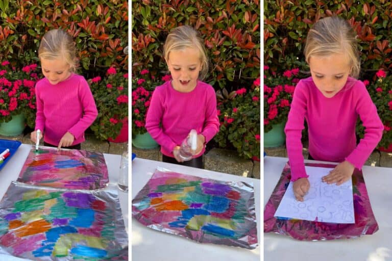Coloring Page Foil Prints - Friends Art Lab