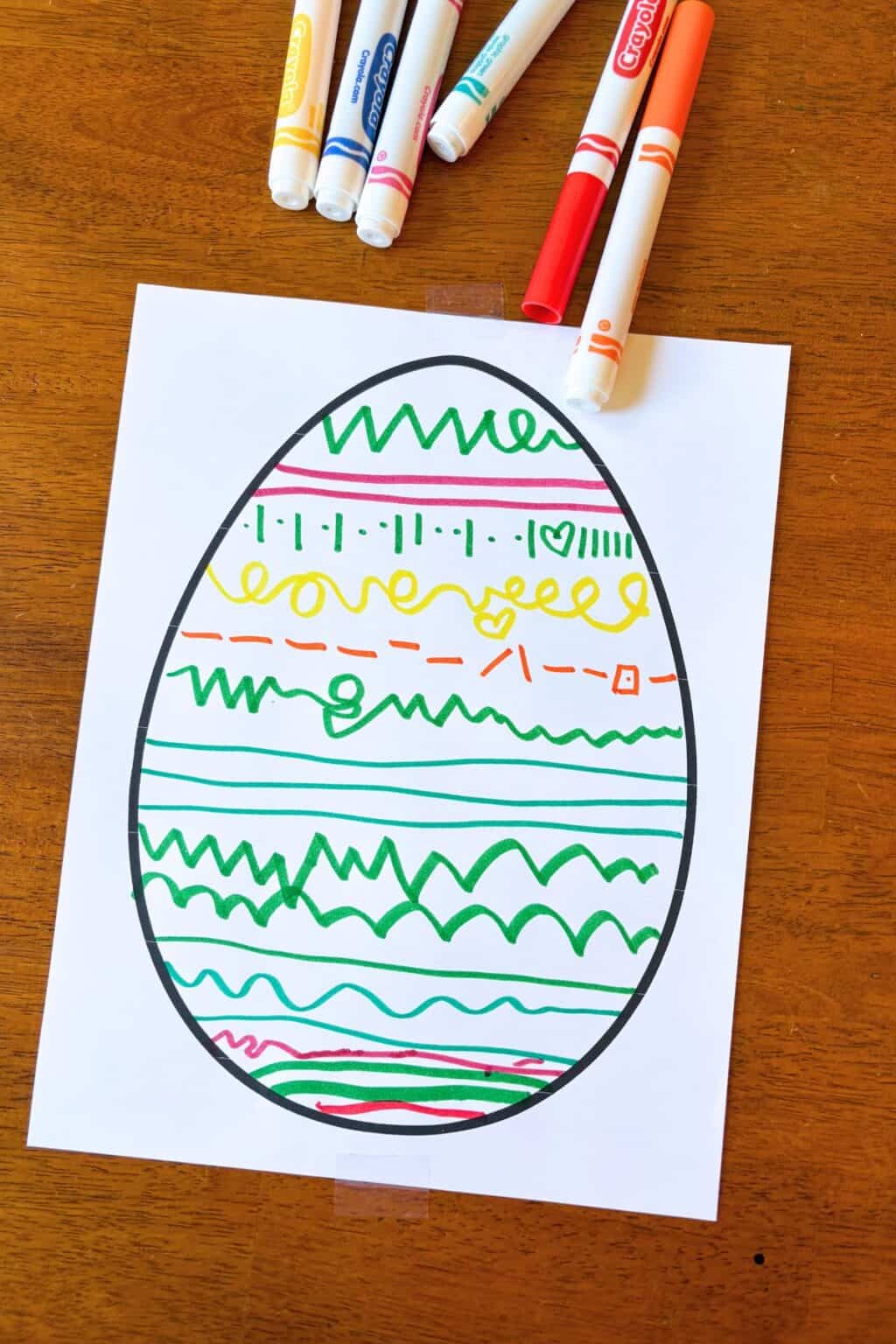 Easter Drawing Game Preschool Activity - Friends Art Lab