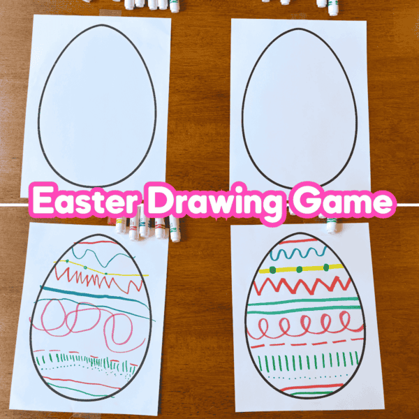 Easter Drawing Game Preschool Activity - Friends Art Lab