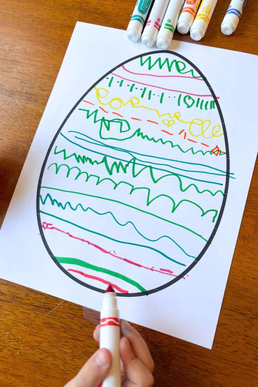 Easter Drawing Game Preschool Activity - Friends Art Lab