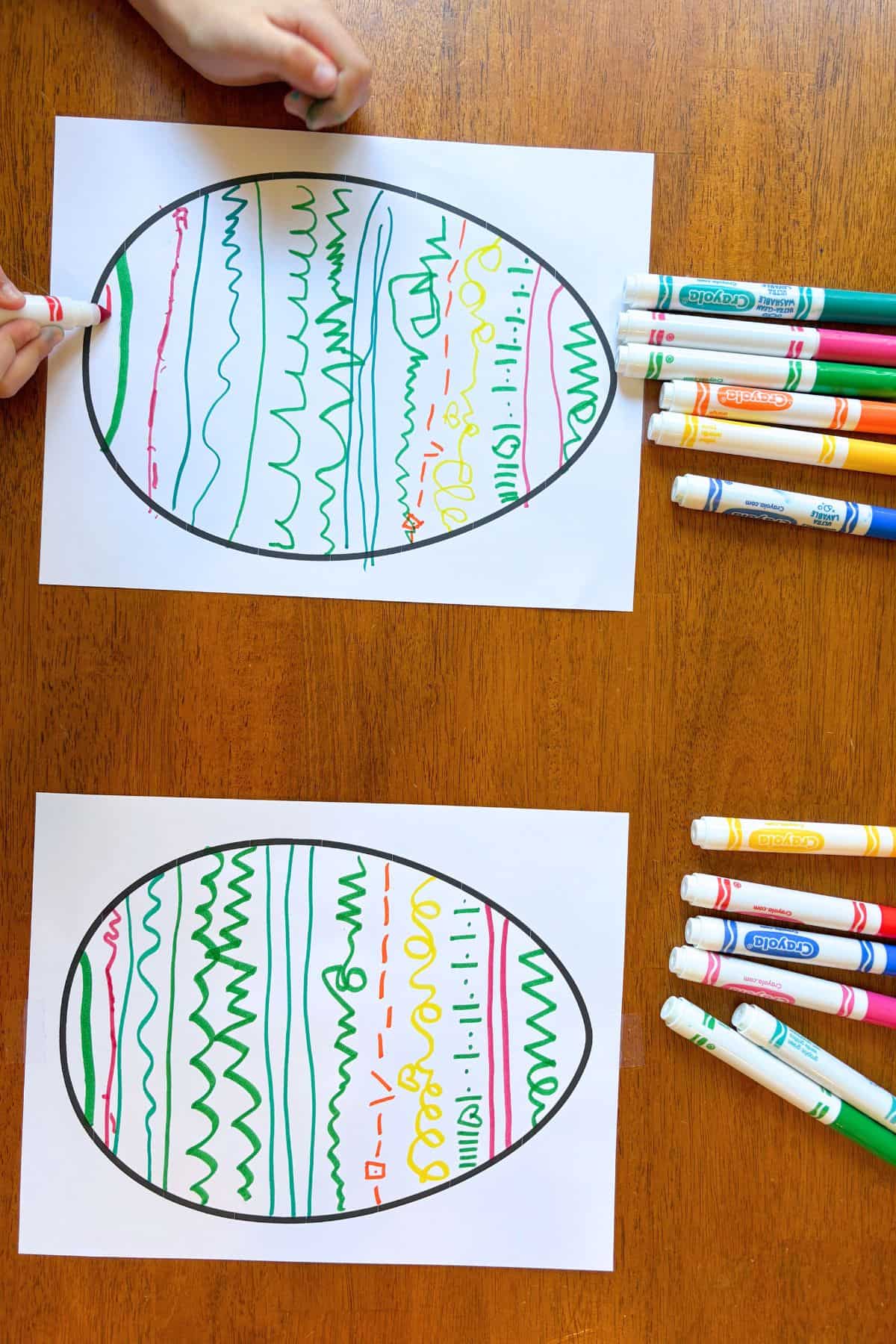 Easter Drawing Game Preschool Activity - Friends Art Lab