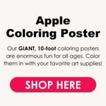 Apple Coloring Pages for Kids - Friends Art Lab