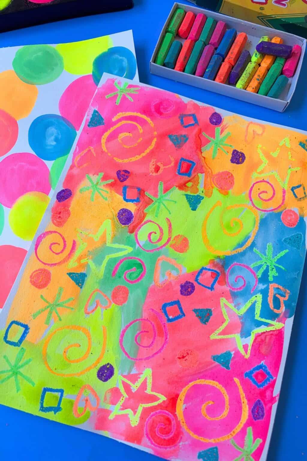 Bright & Bold Neon Art for Kids - Friends Art Lab