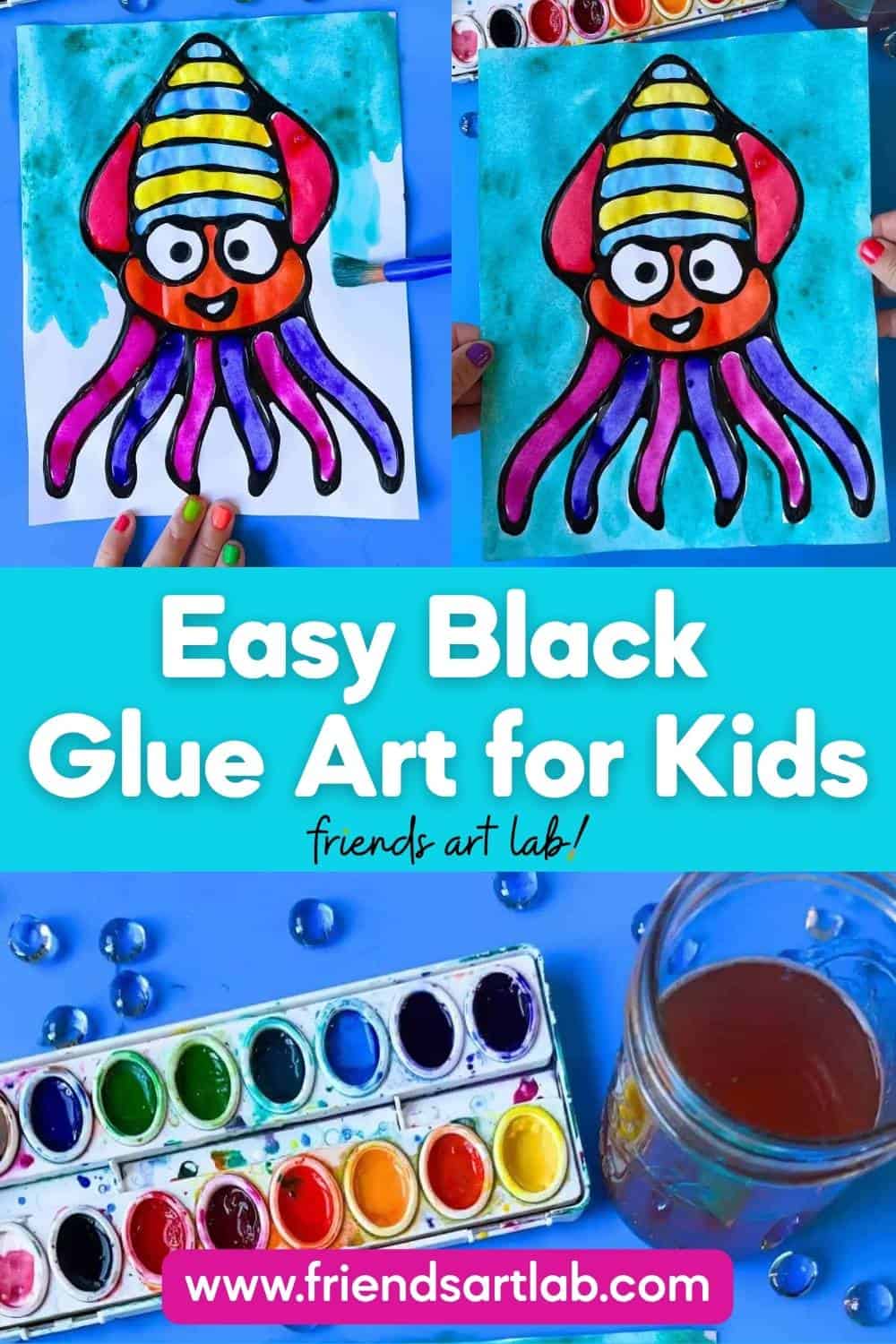 Goth Glue Coloring Page Art - Friends Art Lab