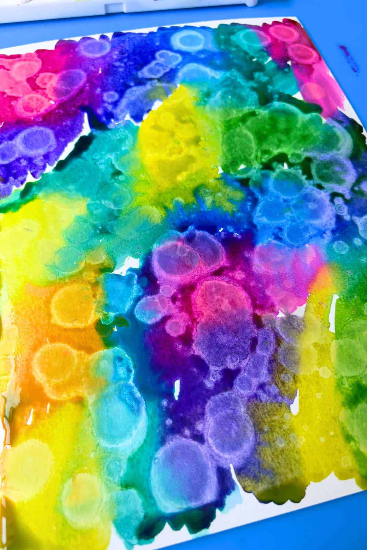 Magical Rubbing Alcohol and Watercolor Effect - Friends Art Lab