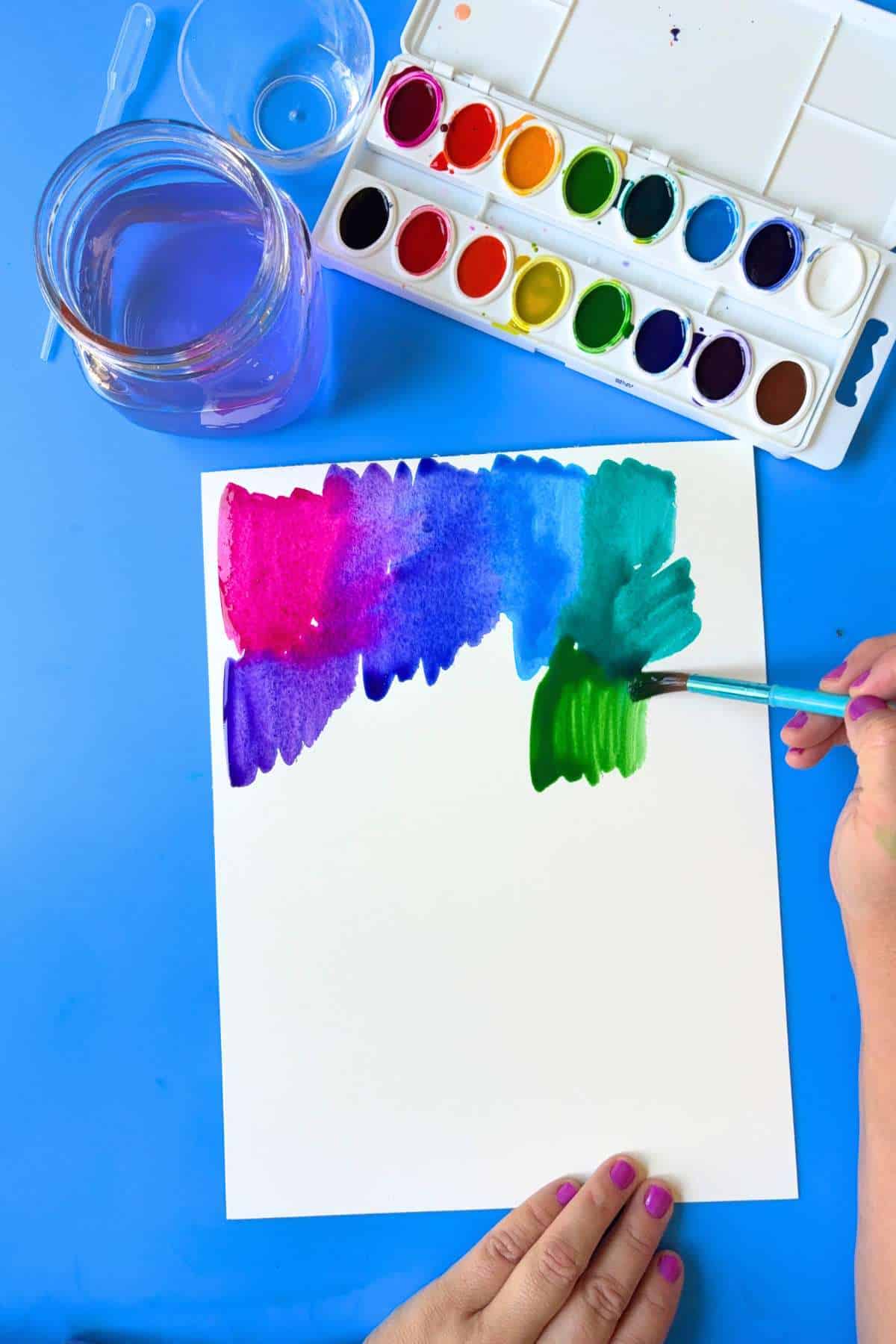 Magical Rubbing Alcohol and Watercolor Effect - Friends Art Lab