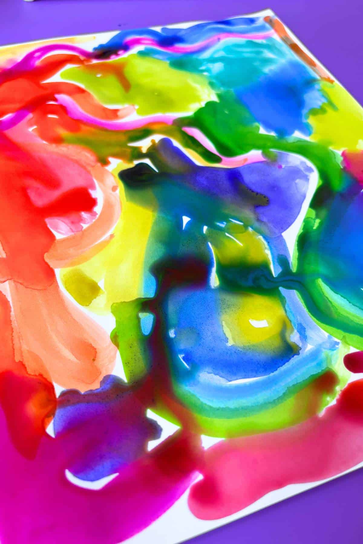 Painting on Photo Paper Watercolor Effect - Friends Art Lab