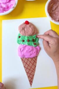 Preschool Ice Cream Craft - Friends Art Lab