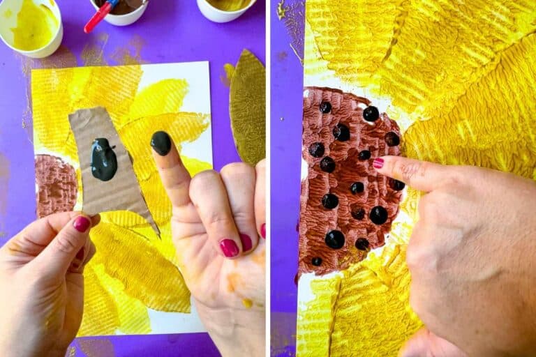 Sunflower Art for Kids - Easy, Cheerful Preschool Printmaking with ...