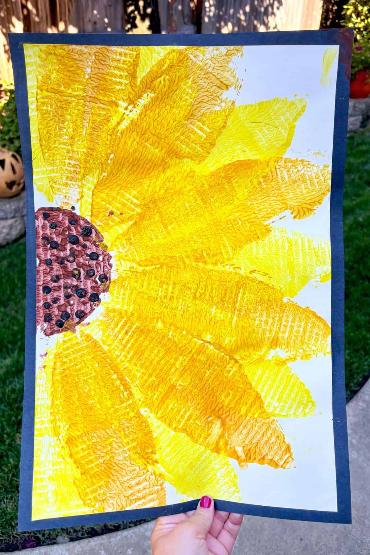 Sunflower Art for Kids - Easy, Cheerful Preschool Printmaking with ...
