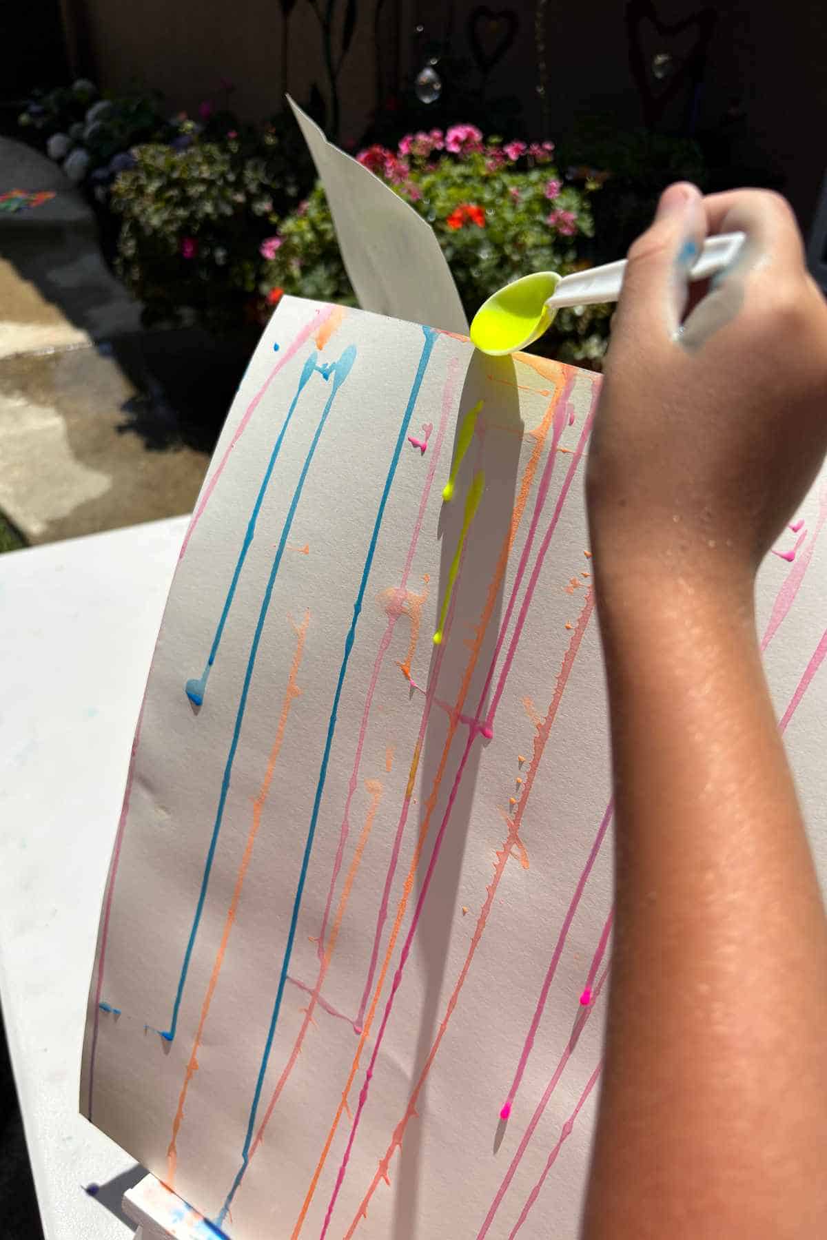 Drip Paint Painting for Kids - Friends Art Lab