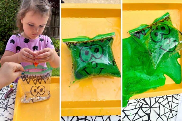 Exploding Bags Halloween Science Experiment - Friends Art Lab