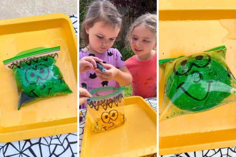 Exploding Bags Halloween Science Experiment - Friends Art Lab