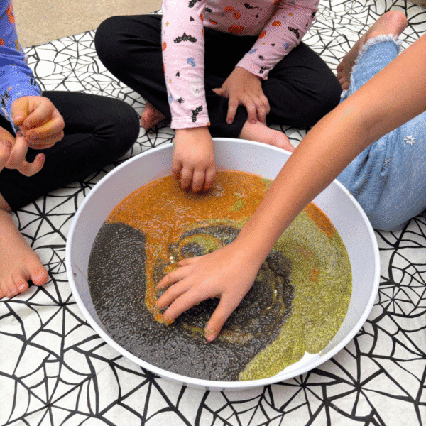 Halloween Slime with Chia Seeds - Friends Art Lab