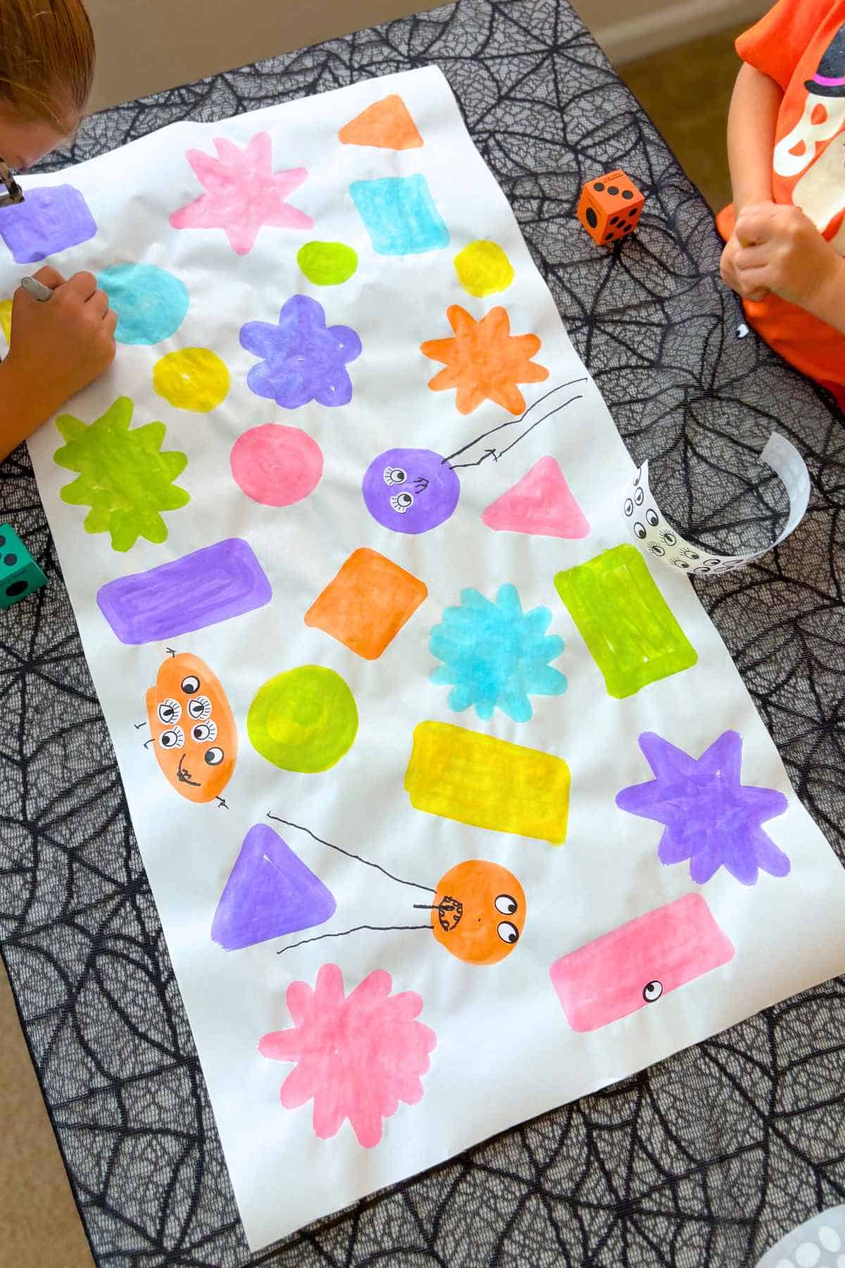 Monster Math Halloween Preschool Counting Game - Friends Art Lab