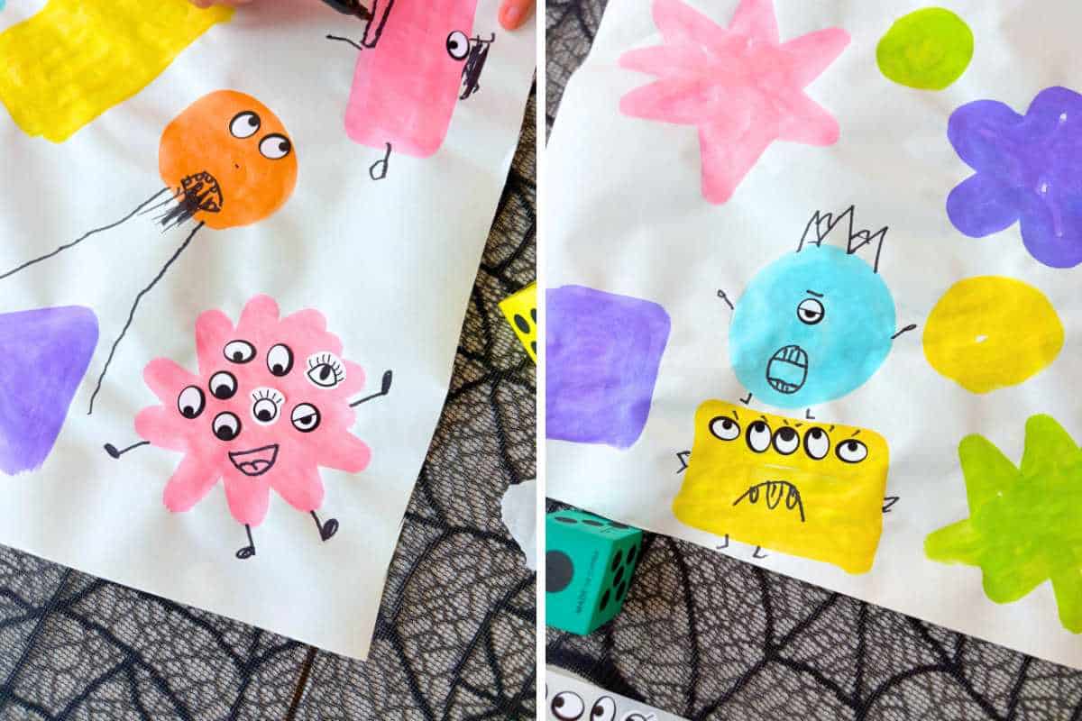 Monster Math Halloween Preschool Counting Game - Friends Art Lab