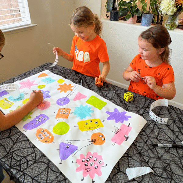 Monster Math Halloween Preschool Counting Game - Friends Art Lab