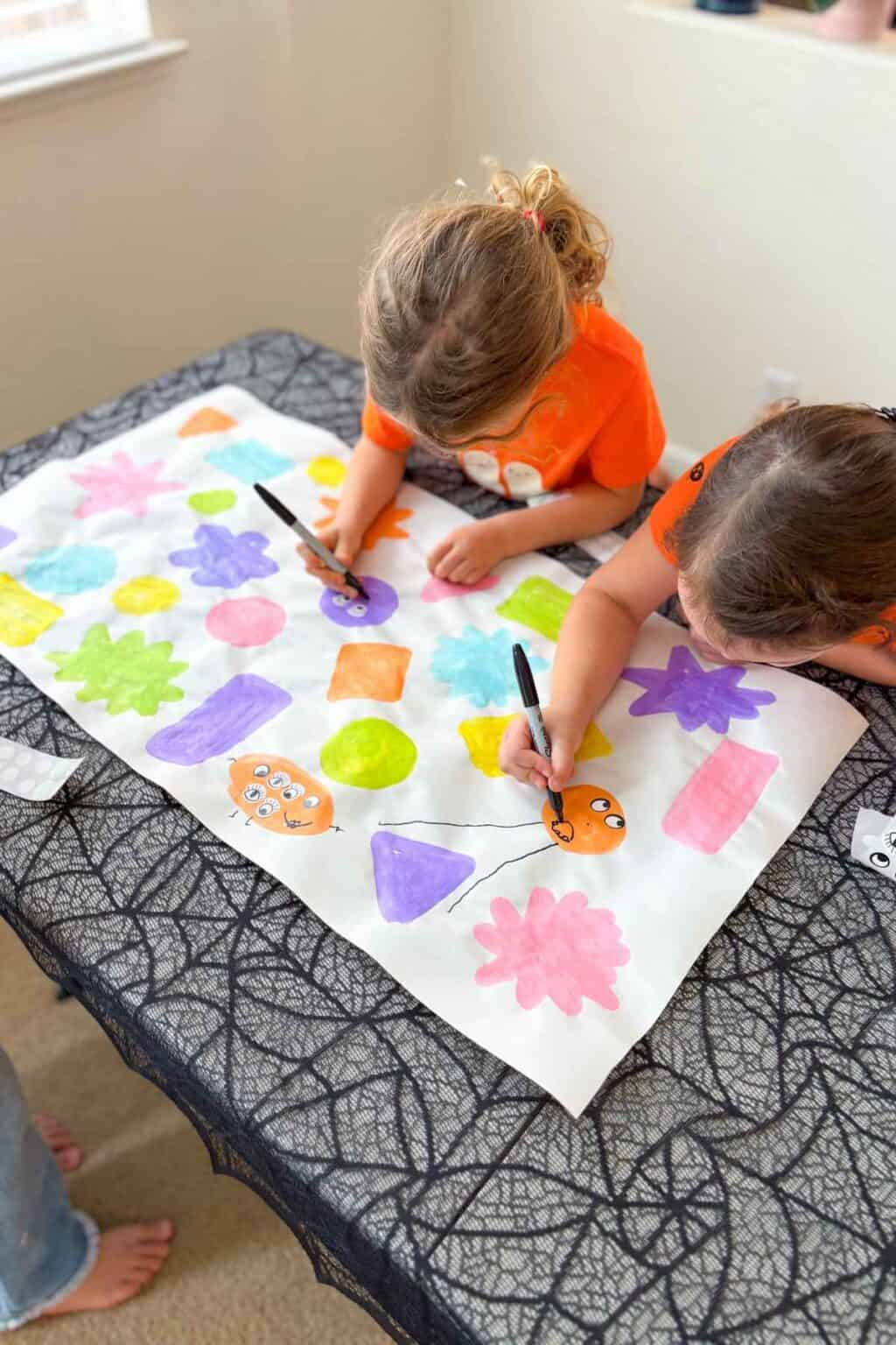 Monster Math Halloween Preschool Counting Game - Friends Art Lab