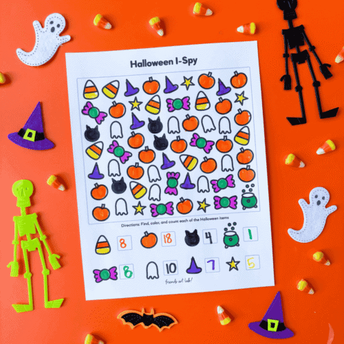 I-Spy Halloween Activity Free Printable - Friends Art Lab