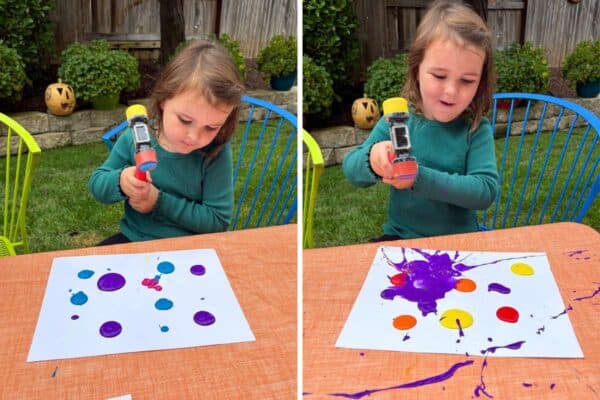 Splat Painting Preschool Process Art - Friends Art Lab