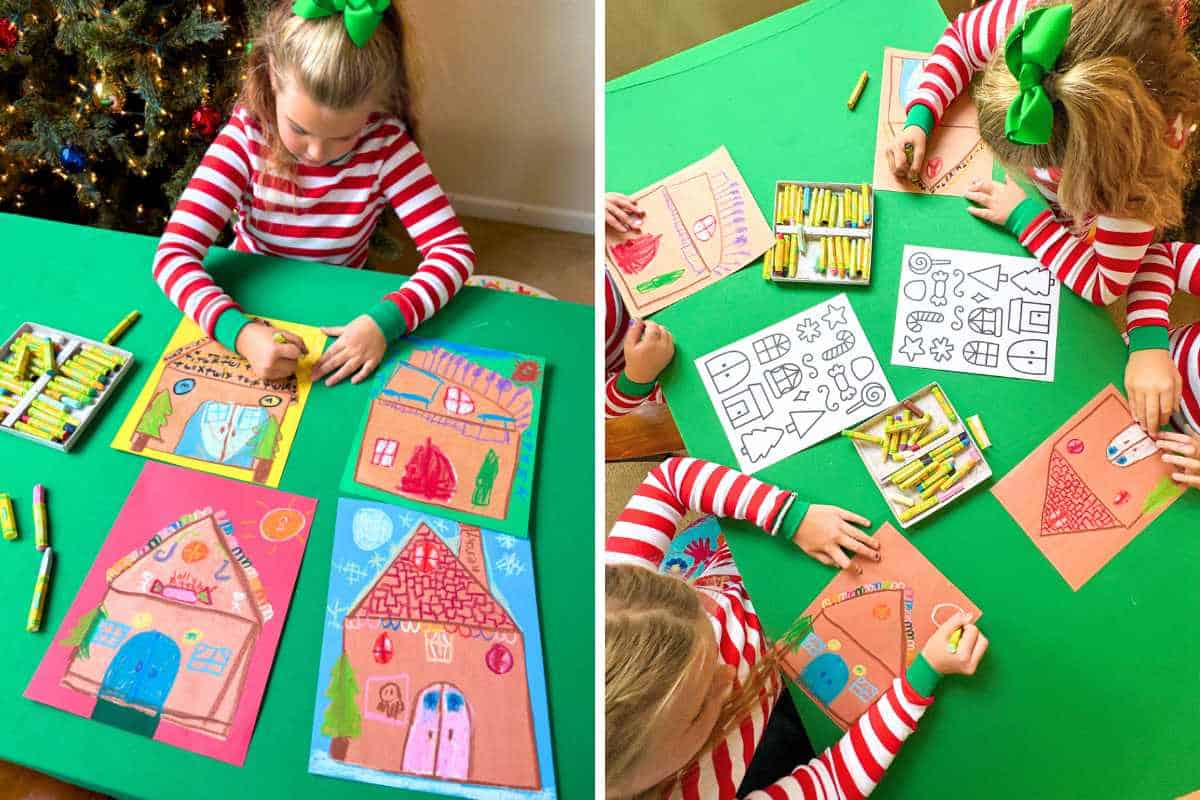 Draw a Gingerbread House: Step-by-Step with Free Printable - Friends ...