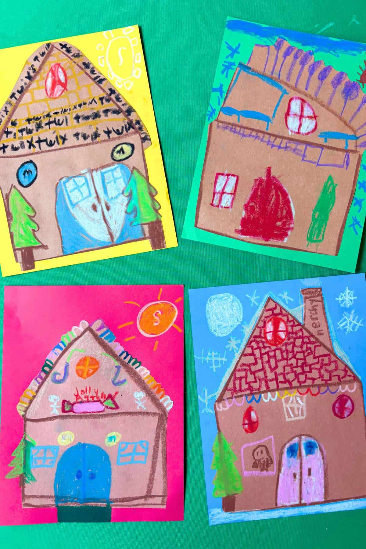 Draw a Gingerbread House: Step-by-Step with Free Printable - Friends ...