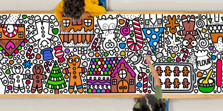 Gingerbread Collage Art Activity - Friends Art Lab