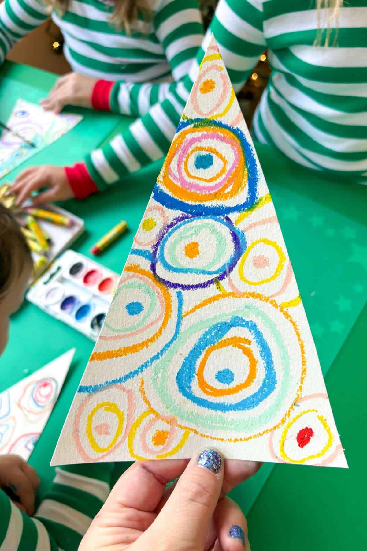 Kandinsky Christmas Tree Art for Kids - Friends Art Lab