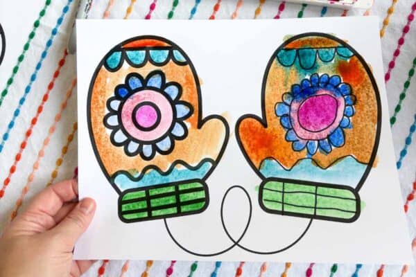 Free Mitten Matching Sheets for Preschoolers - Friends Art Lab
